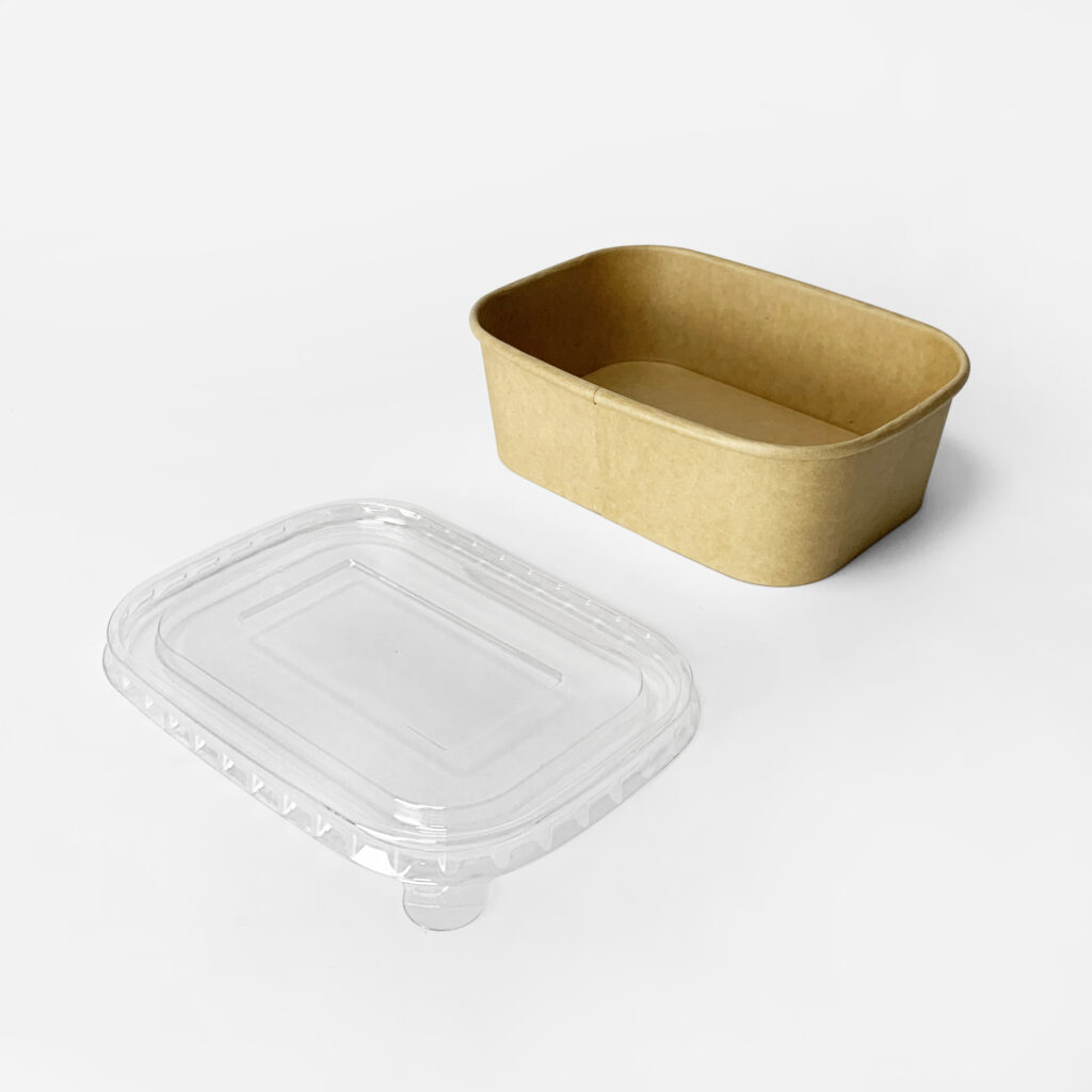Kraft Paper Food Rectangular Box (1000cc) with lids (300 sets) - YES ...